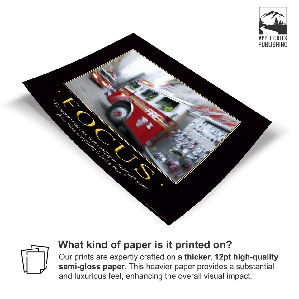 Volunteer Firefighting Motivational Poster Print Fireman Fire Station ...