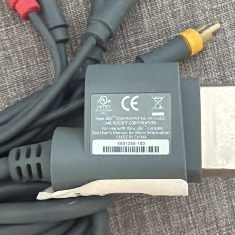 Genuine Microsoft Xbox 360 Console HD AV Cable Component X810972-001 ...