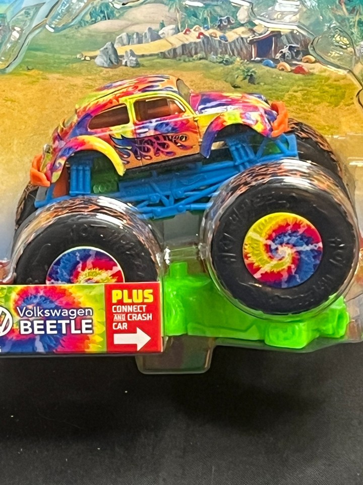 HOT WHEELS MONSTER TRUCKS VOLKSWAGEN BEETLE NEW FOR 2022 PSYCHO-DELIC ...