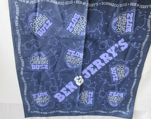 Ben & Jerry's Bonnaroo 2012 Caramel Coffee Buzz Promo Handkerchief ...