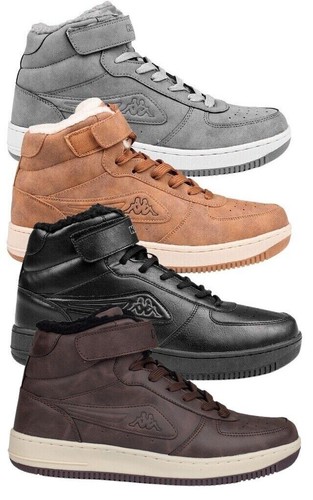Kappa Mens Shoes Bash Mid Fur Sneakers Fitness Training Winter Shoes ...