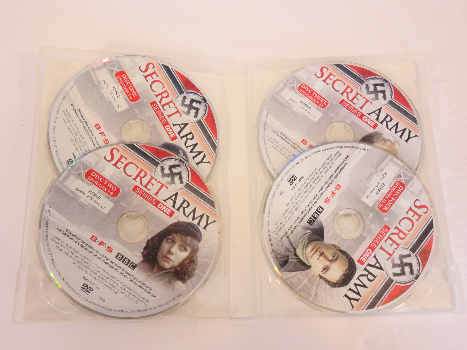 SECRET ARMY SERIES ONE CLASSIC BBC PERIOD DRAMA DVD 4 DISC SET ...
