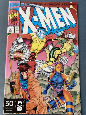 Marvel Comics X-MEN #1 Gambit Colossus Cover B 1991 Jim Lee 1ST PRINT ...