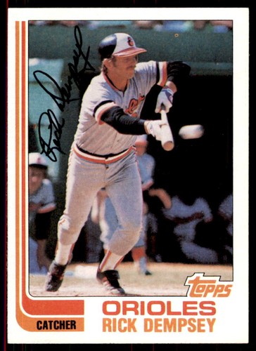 1982 Topps Rick Dempsey #489 Baltimore Orioles | eBay