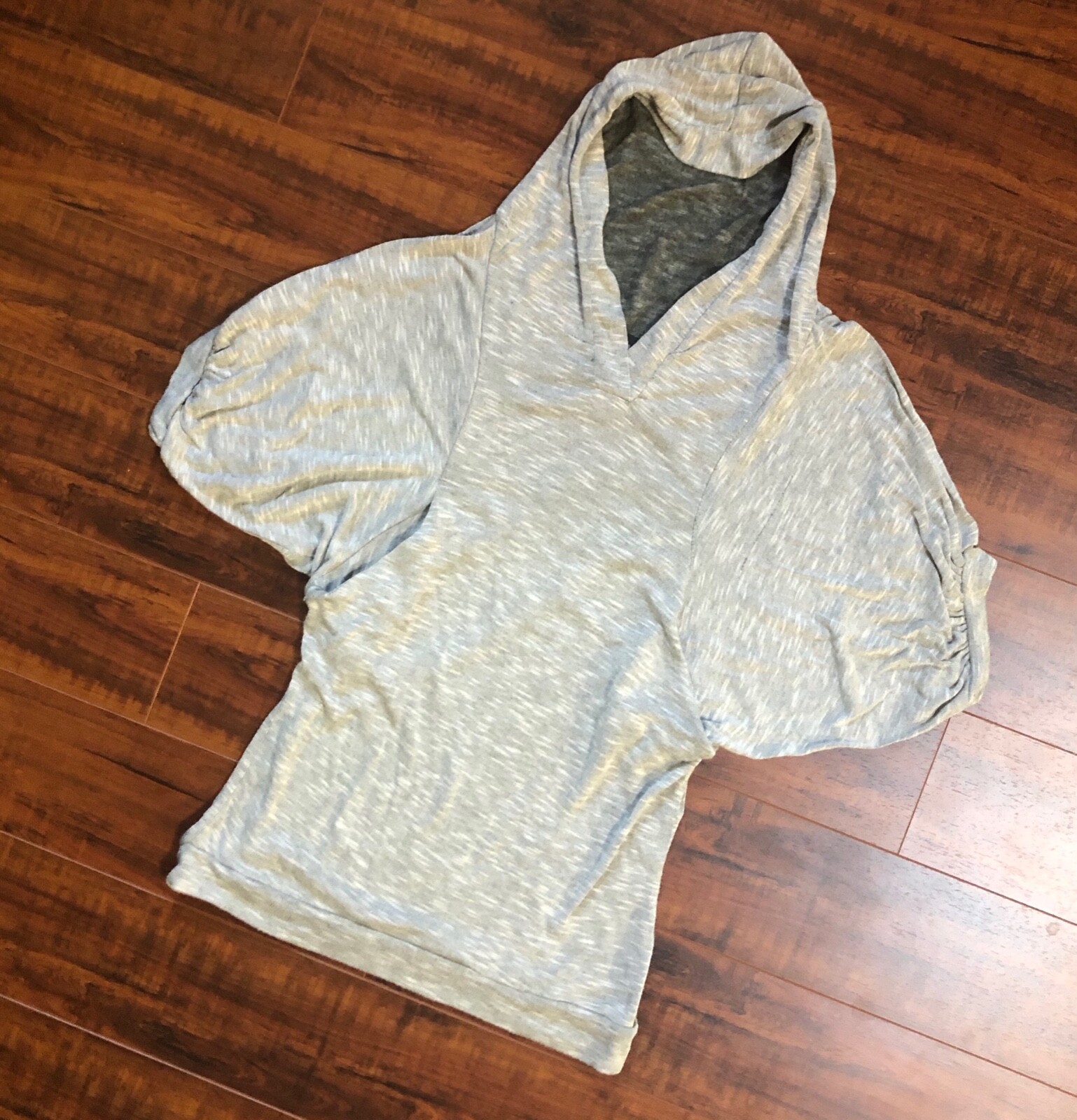 BoHo URBAN CHIC S WILLOW Gray Body Hug Hooded Hoodie … - Gem