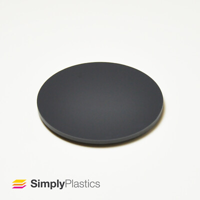 Perspex® Laser Cut Grey 9640 Acrylic Plastic Disc / Various metric ...
