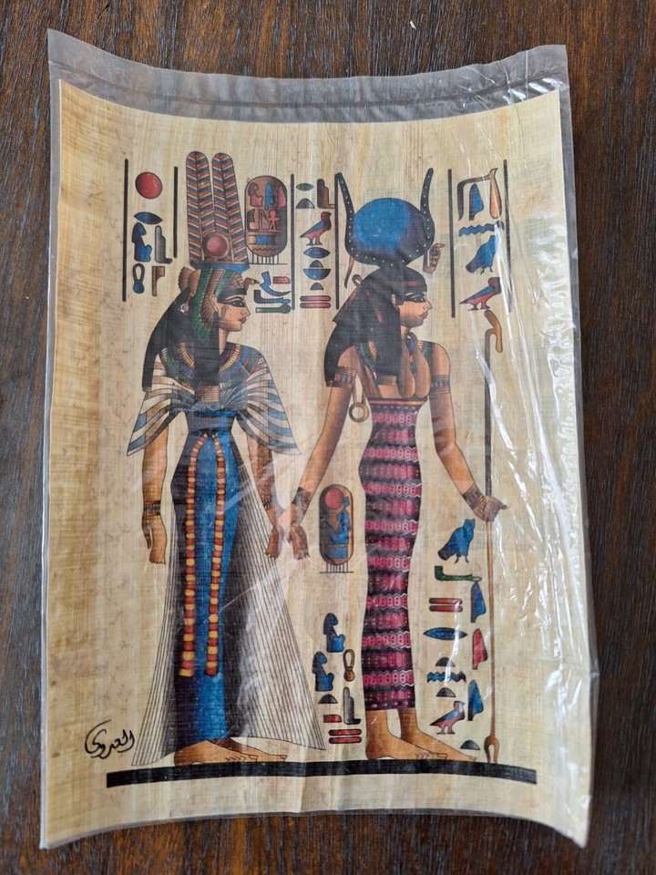 Lot of 100 Handmade Real Egyptian Papyrus Painting size 8" X 12" (20 X ...