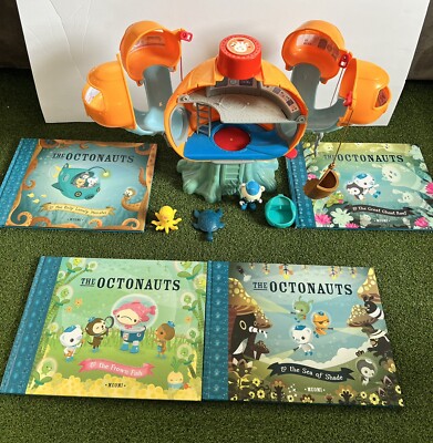 Mattel Octonauts Octopod, Figures, And 4 Books Lot * Please Read* | eBay
