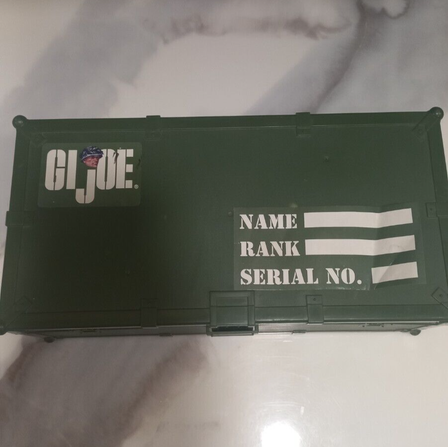 Vintage Hasbro GI Joe Foot Locker Case Figures Doll Accessories ...