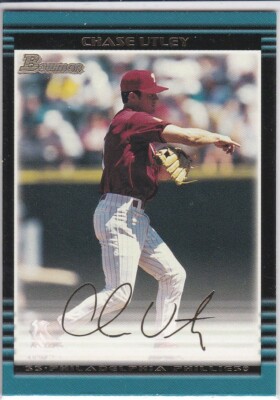 CHASE UTLEY ROOKIE CARD Bowman GOLD VERSION RC Philadelphia Phillies ...