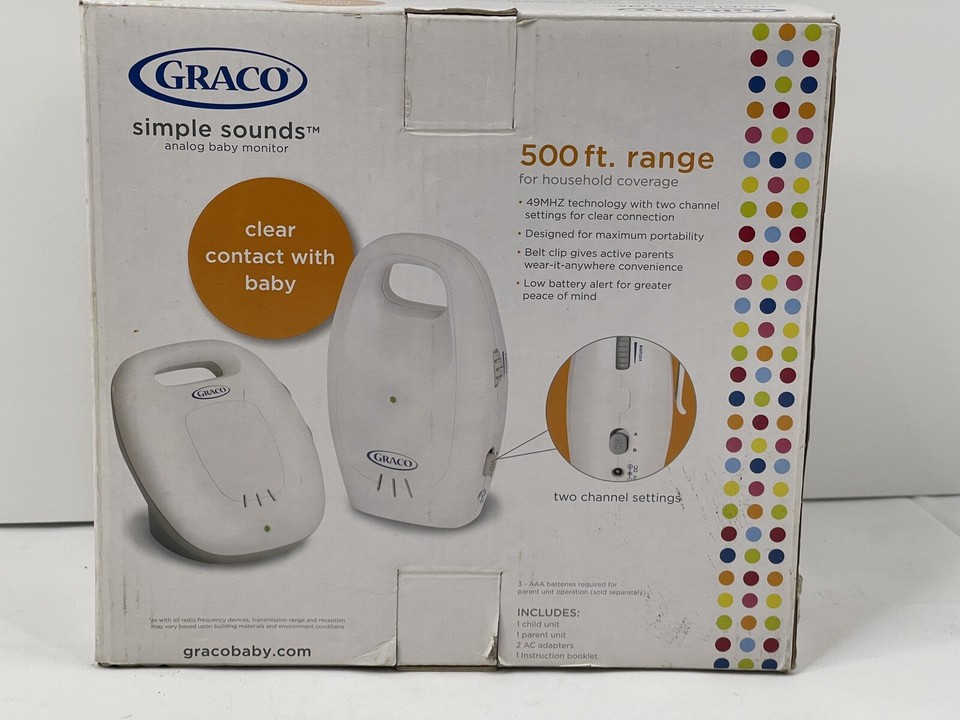 Graco Baby Monitor Monitoring Simple Sounds #2L00 - Used | eBay