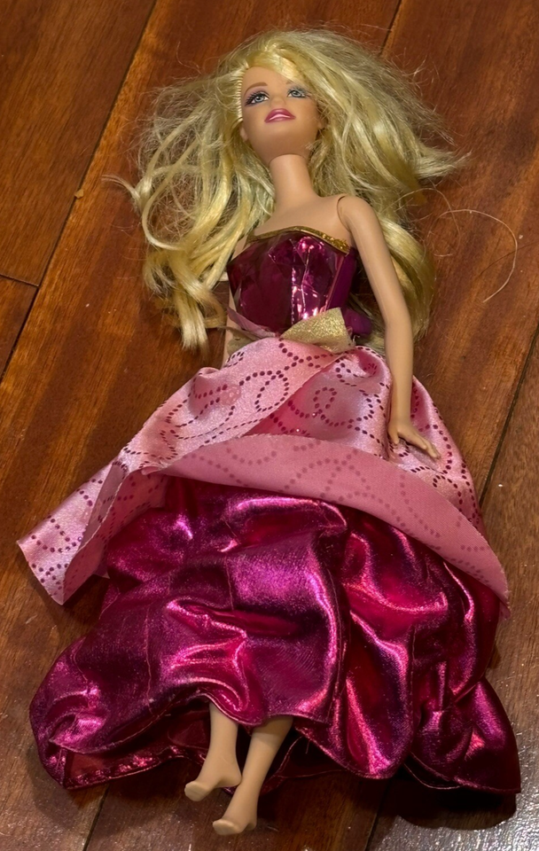 BARBIE PRINCESS BLAIR DISNEY PRINCESS CHARM SCHOOL DOLL WITH PUSH ...