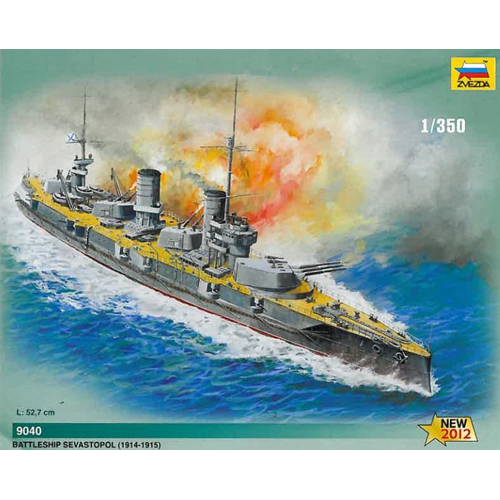 RUSSIAN BATTLESHIP SEWASTOPOL KIT 1:350 Zvezda Kit Navi Modellino Nuovo ...