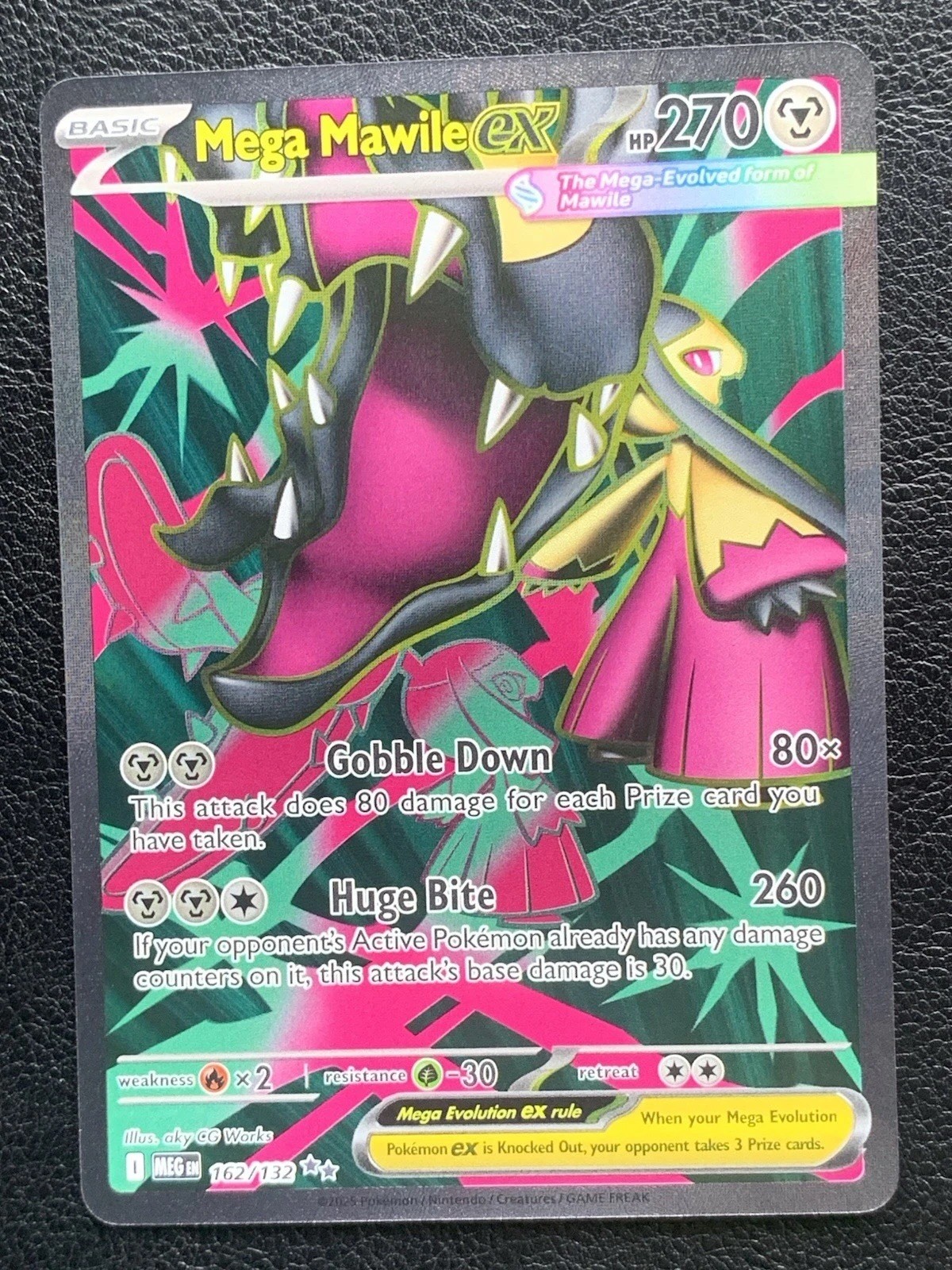 Mega Mawile ex 2025 Mega Evolution #162/132 Ultra Rare (Full Art) Price ...