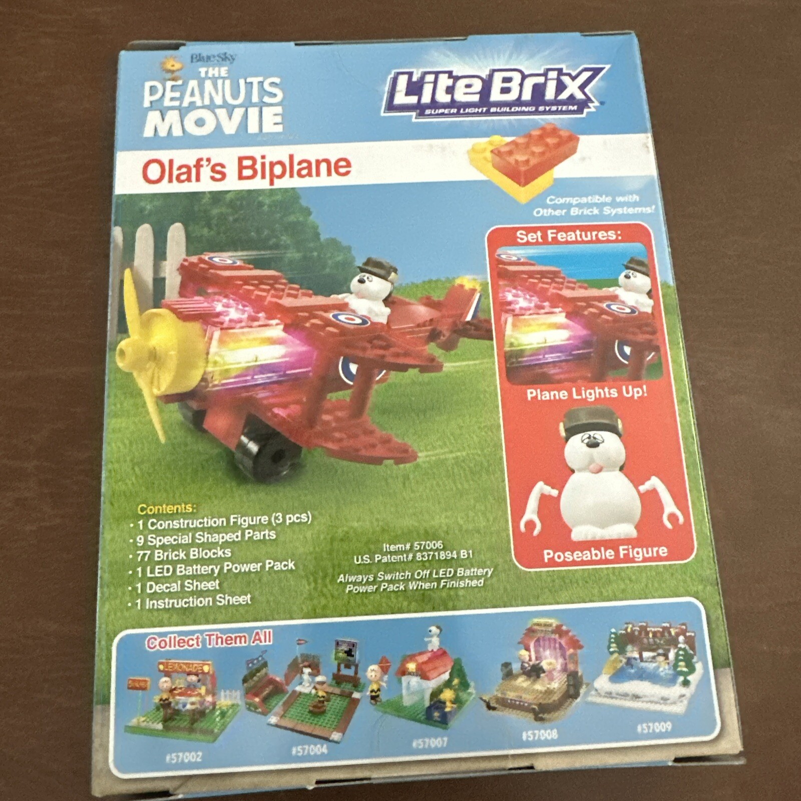 The Peanuts Movie Lite Brix Olafs Biplane 57006 for sale online | eBay