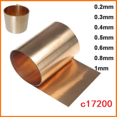 Beryllium Copper Alloy Sheet Plate BeCu Metal Panel 0.2/0.3/0.4/0.5/0.6 ...