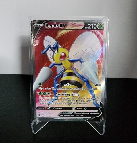 Pokemon TCG Beedrill V (Full Art) Astral Radiance 160/189 Holo Ultra ...