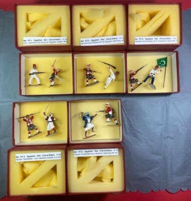 Trophy miniatures Toy Soldiers. Egyptian War Sets HT 1,2,3,4 & 5. Five ...