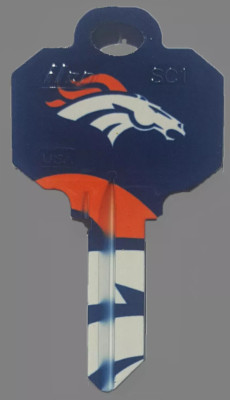 🏈Brand New NFL 2025 DENVER BRONCOS SCHLAGE HOUSE KEY BLANK SC1 🏈 | eBay
