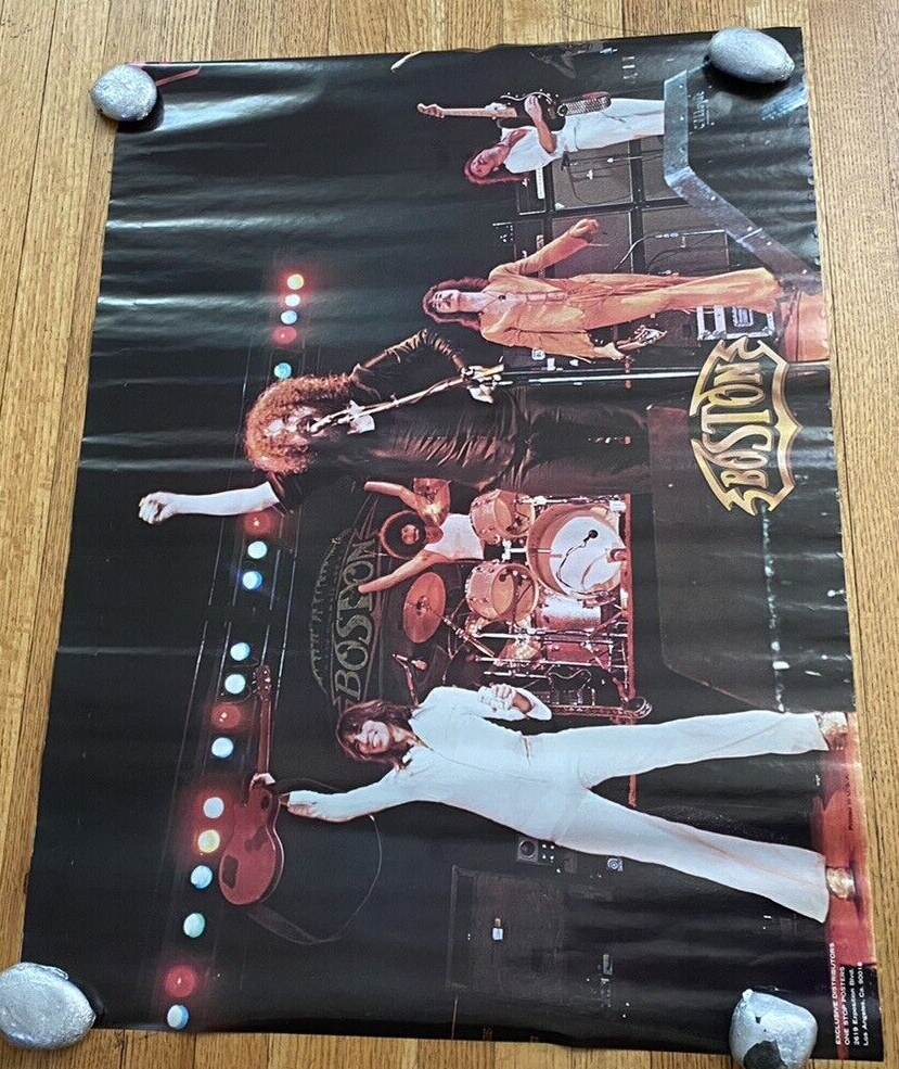 Rare Boston Live Stage 1977 Vintage Original Music Poster 35"X 23" #8 ...