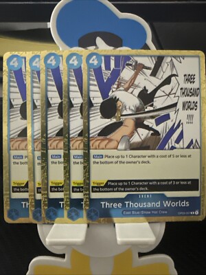 OP03-057 RARE THREE THOUSAND WORLDS One Piece TCG Total 5 | eBay