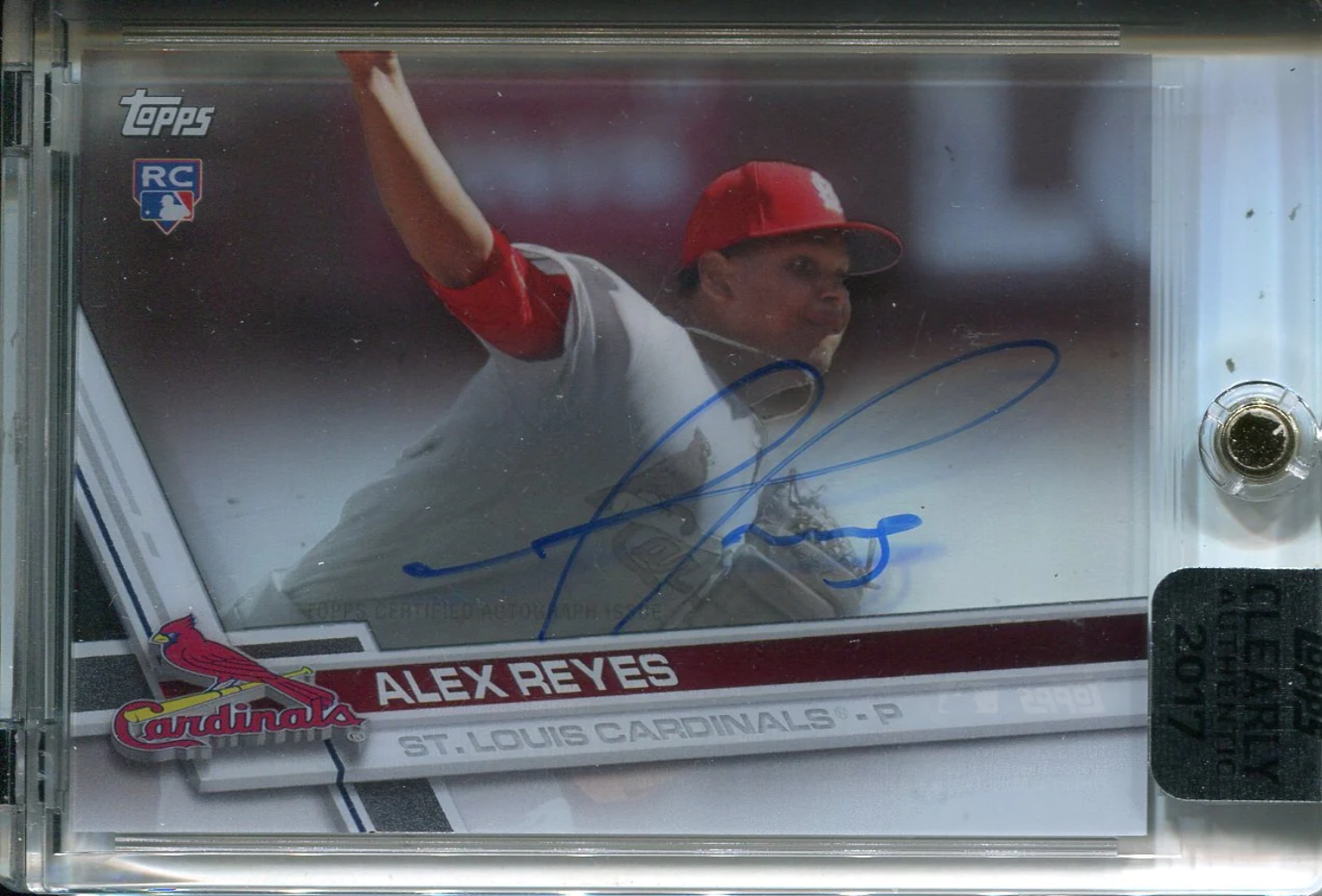 Alex Reyes Autographed 2017 Topps Clearly Authentic Rookie Card | eBay
