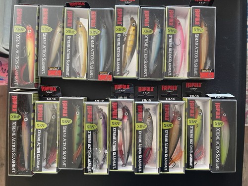 Lot Of 17 Rapala Xraps XR 10 Xtreme Fishing Lures. All Different Colors ...
