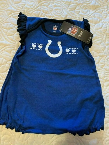 Indianapolis Colts NFL Baby Girl Homecoming Bodysuit Set, Size 6/9 ...