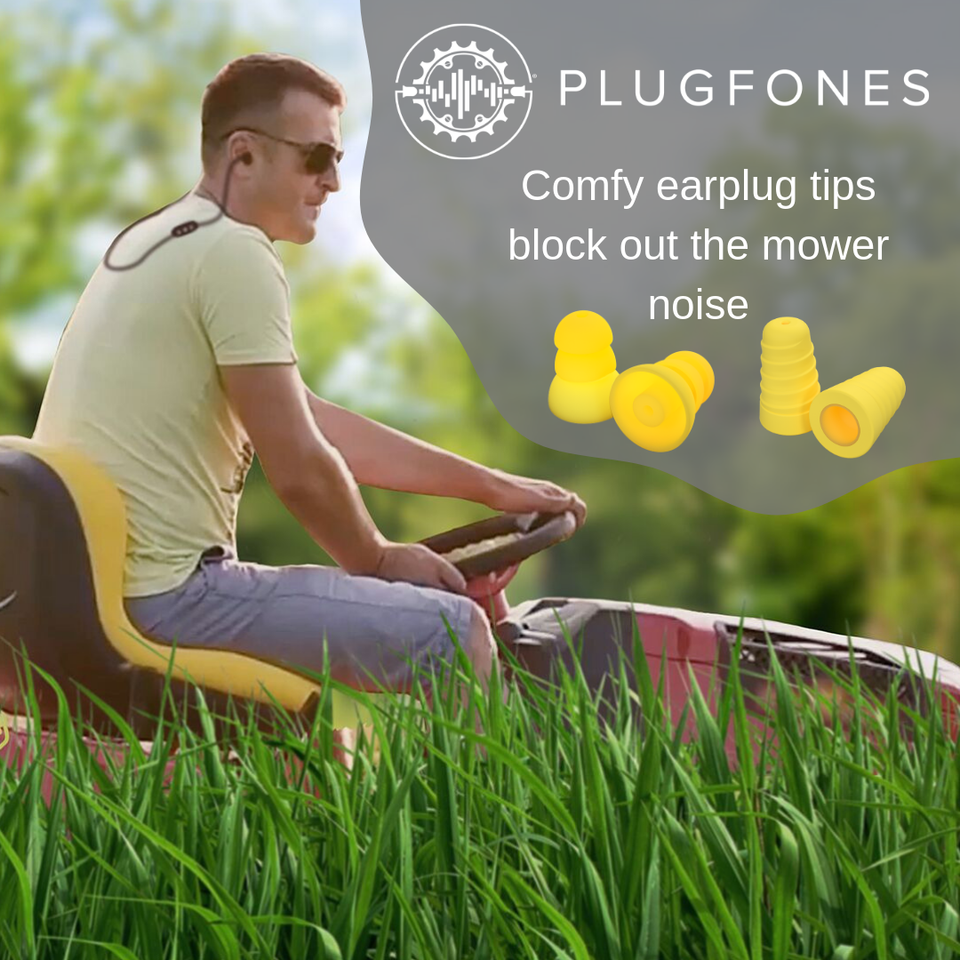 Plugfones Earplug Headphones earbuds and earplugs with music ...