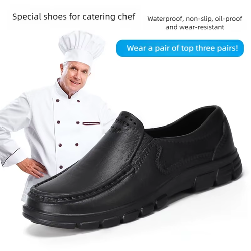 Chef Shoes Four Seasons New anti Slip Oil Resistant plus Size Business ...