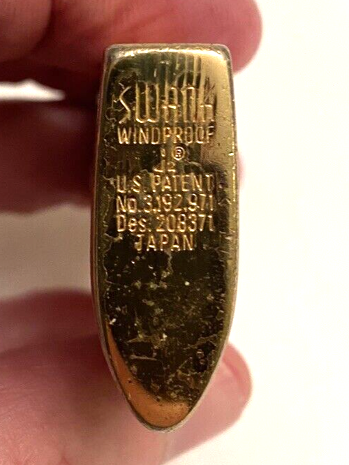 Vintage SWANK Gold Tone Cigarette Lighter Windproof In Original Box ...