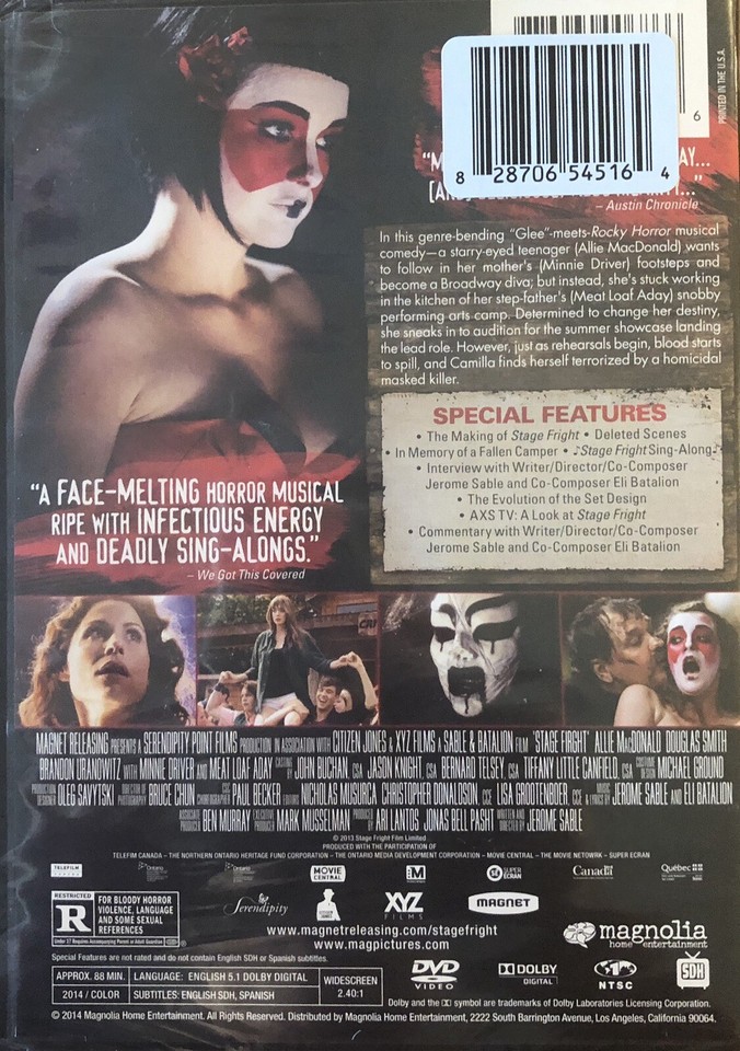 Stage Fright (DVD, 2014). New and sealed. Free Shipping. 876964006866| eBay