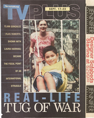 ALEC ROBERTS LAURA HARRING Newsday Local TV Guide September 17 2000 ...