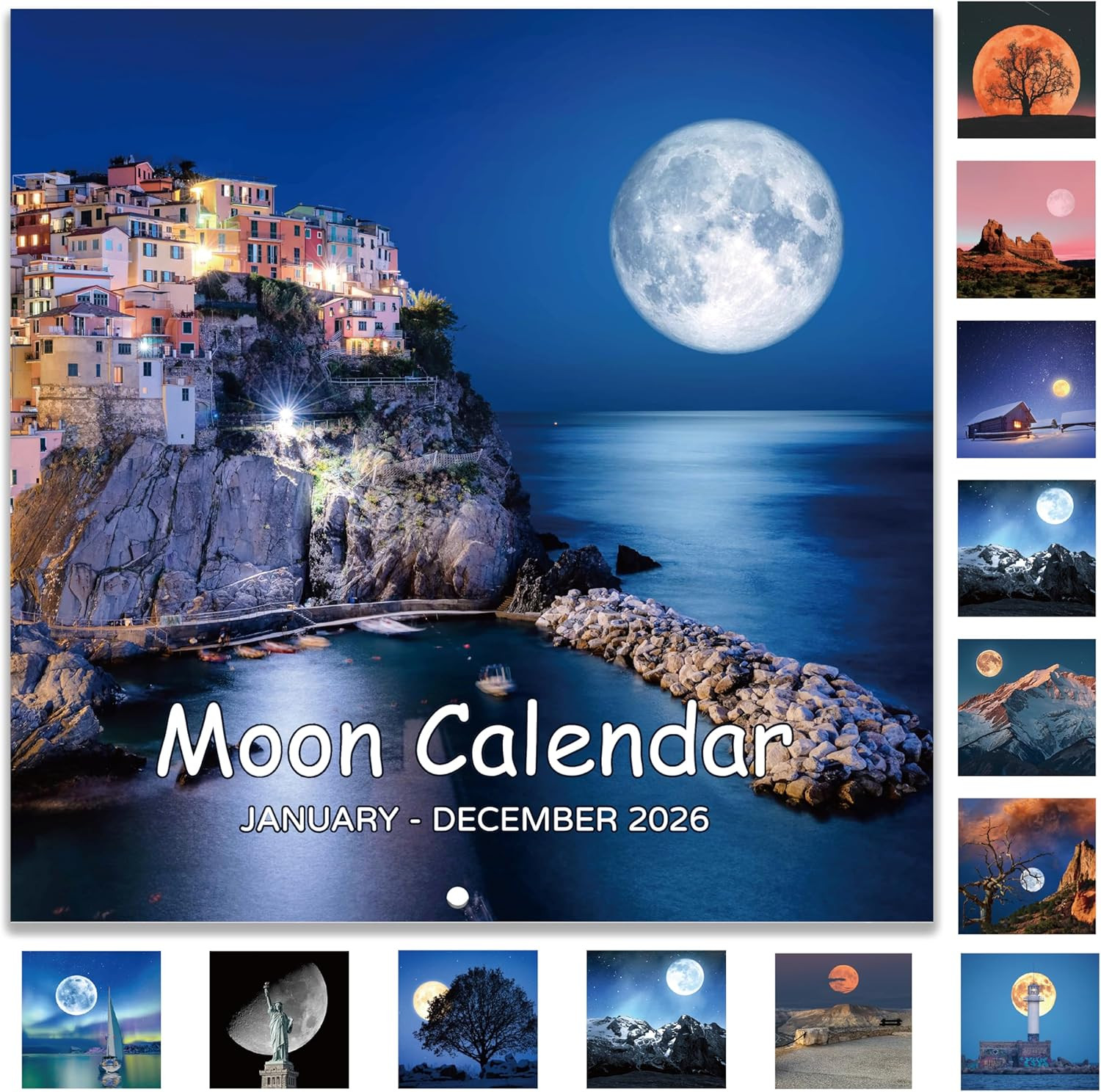 2026 Calendar - Wall Calendar 2026, 2026 Moon Calendar from