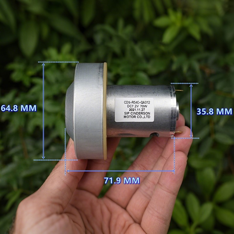 1Pcs DC Vacuum Cleaner Motor 545 Motor 7.2V 70W Ball Bearing Micro ...