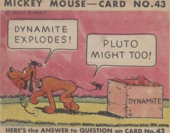 Dynamite Explodes! - 1935 Gum, Inc. Mickey Mouse #43 for sale online | eBay