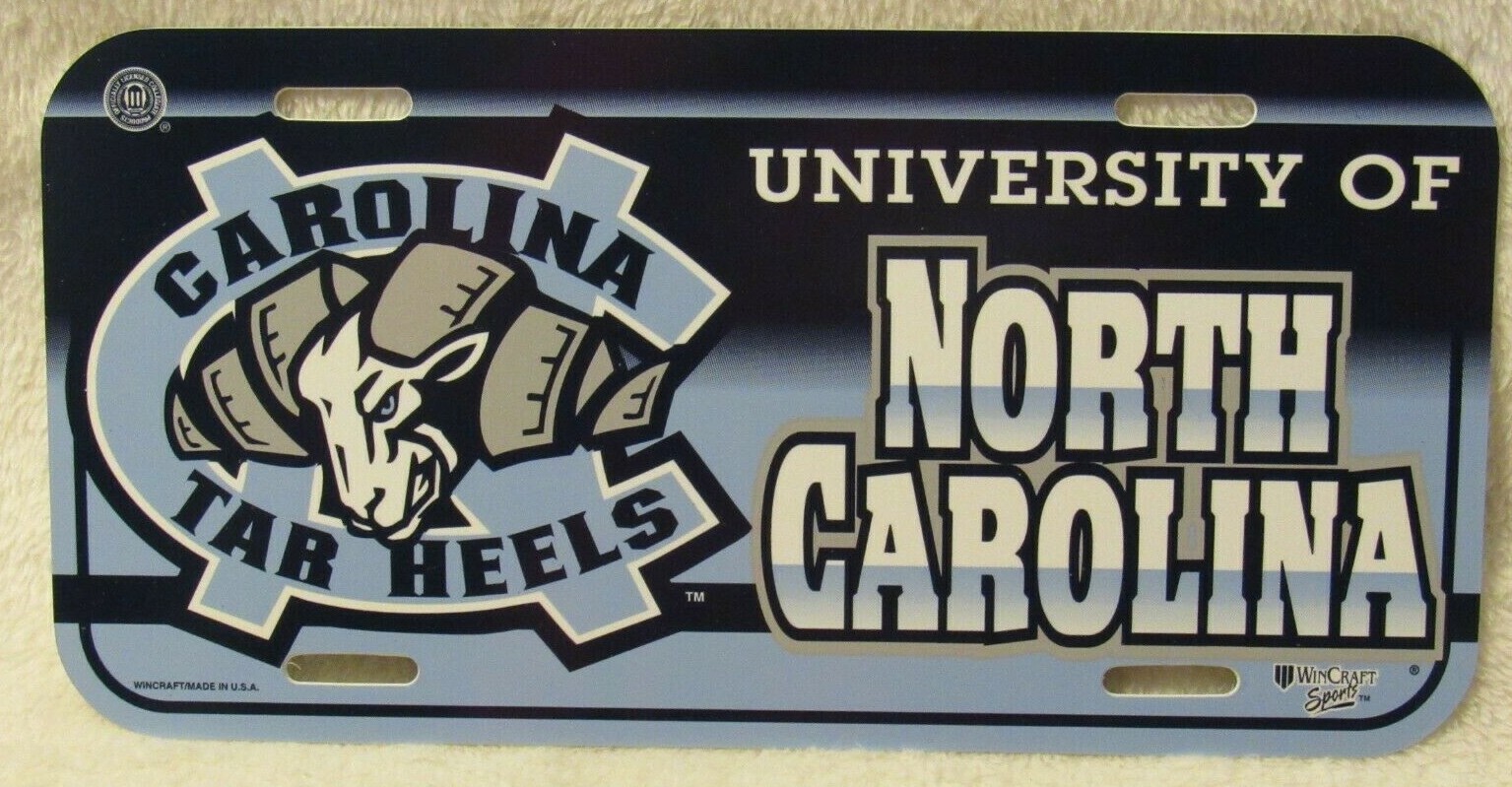 NCAA - University of North Carolina Vanity License Plate | eBay