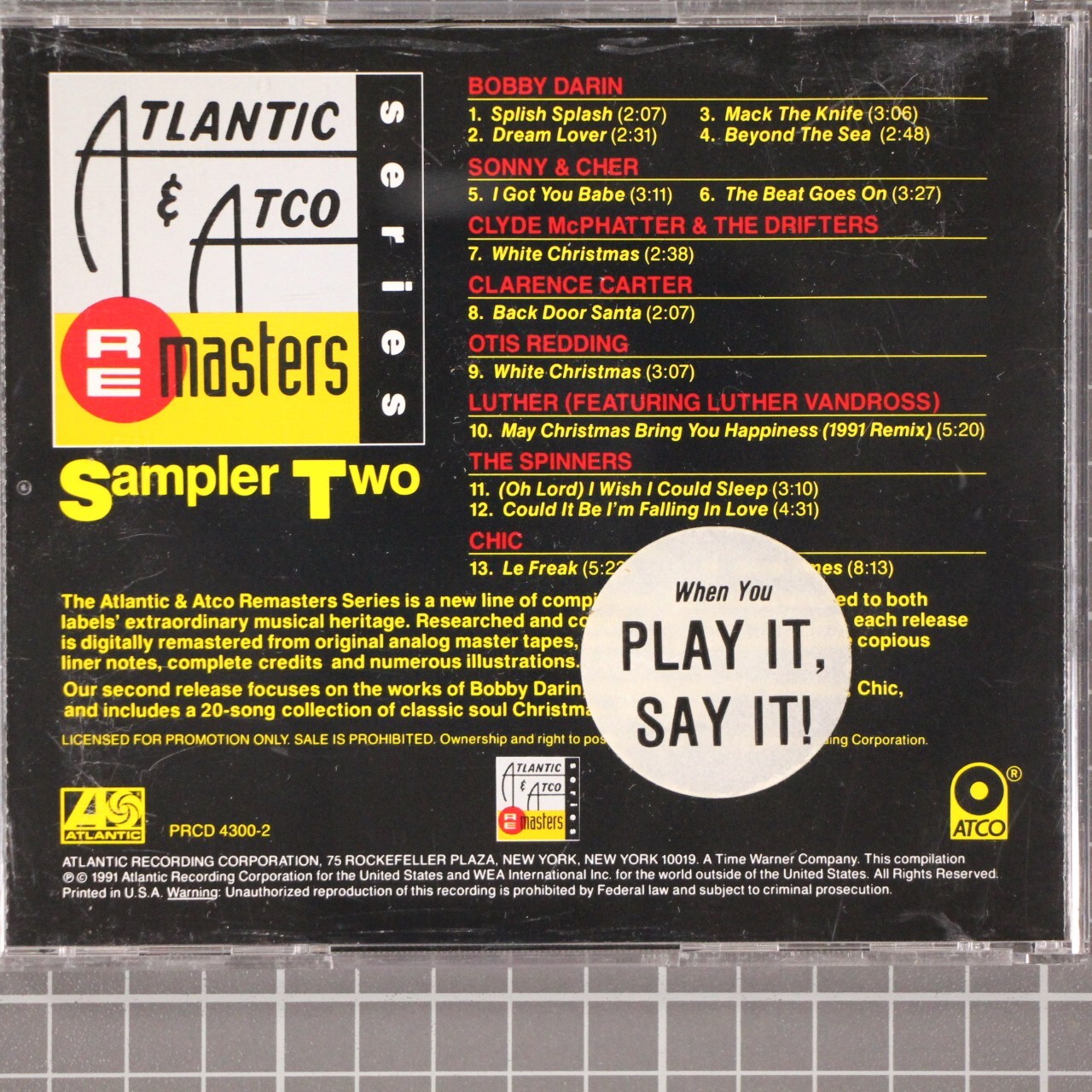 VA Atlantic & Atco Remasters Series Sampler Two Atlantic – PRCD-4300-2 ...