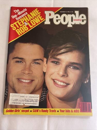 1986 November 10 People Weekly Magazine, Stephanie & Rob Lowe (CP28) | eBay