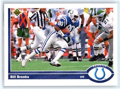1991 Upper Deck #159 Bill Brooks Football Indianapolis Colts | eBay