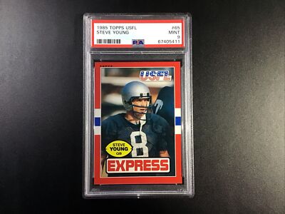 STEVE YOUNG 1985 Topps USFL PSA 9 MINT Rookie Card #65 HOF | eBay