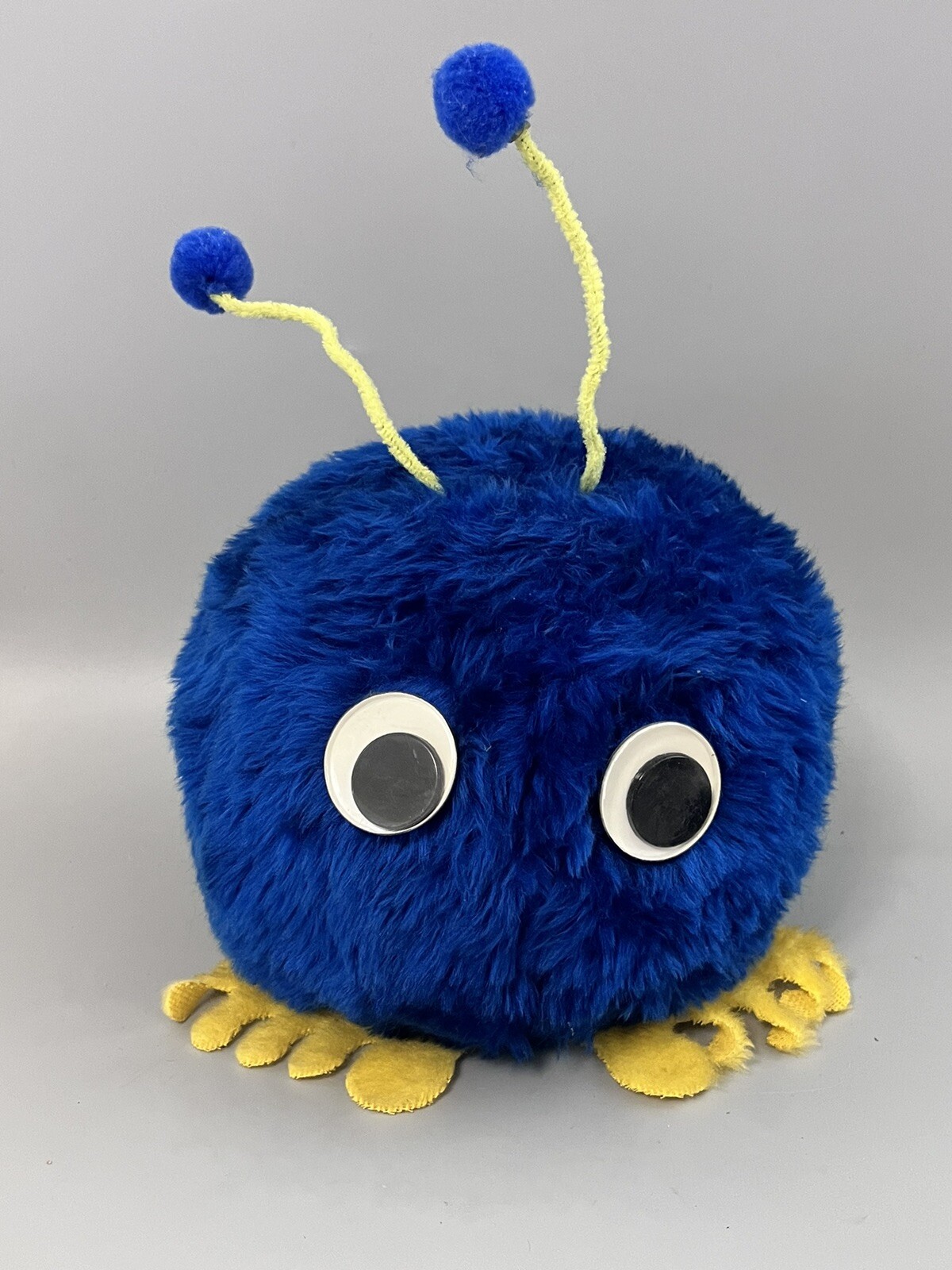 RARE VTG Mod MCM Supersize WEEPUL Weeple Fuzzy Pom Googly Eyes BIG ...