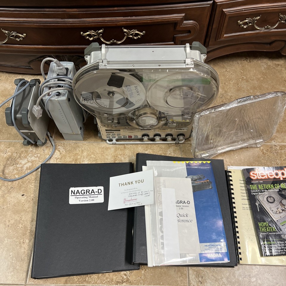 Nagra D - Open Reel Digital & Analog Tape Recorder Mint Full Set Mega ...