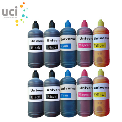 Lot 100ml Universal Printer Refill Ink Bottle Non-oem fits Epson ...