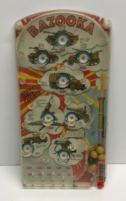 vintage 1950s MARX BAZOOKA PINBALL GAME Military Style Game | eBay