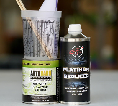 Autobahn Oxford White Base Coat AB-YZ Quart Size Kit W/Reducer! Ford ...