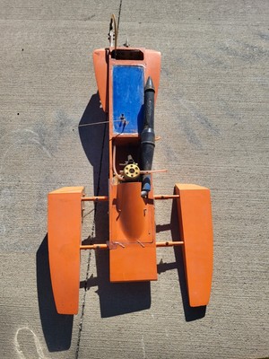 Vintage 1980s RC Gas Powered Boat Out Rigger Hydro w/Motor Engine CMB ...
