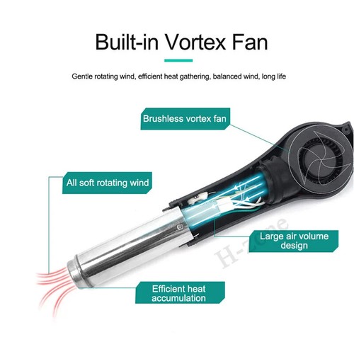 858D Digital Display Thermostatic Hot Air Gun Repair Desoldering ...