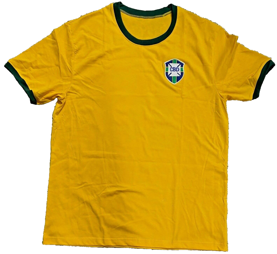 Brazil Pele Authentic Signed Soccer CUSTOM Jersey Autographed PSA DNA ...