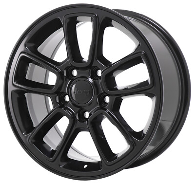 SET OF 4 JEEP GRAND CHEROKEE GLOSS BLACK 17X8.0 WHEELS RIMS 9178 17 ...